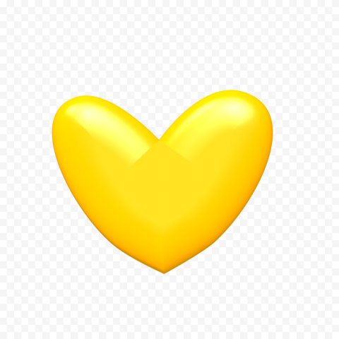 Yellow Heart Love Emoji | Citypng