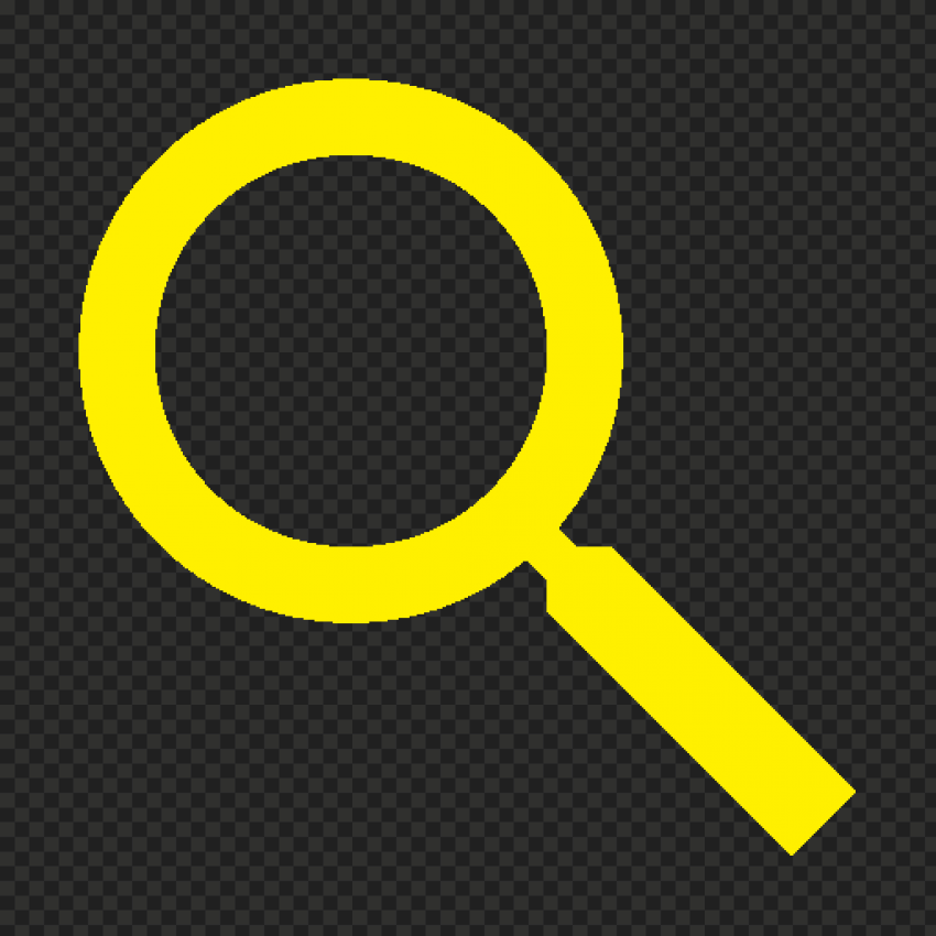 Yellow Search Icon Button PNG Image | Citypng