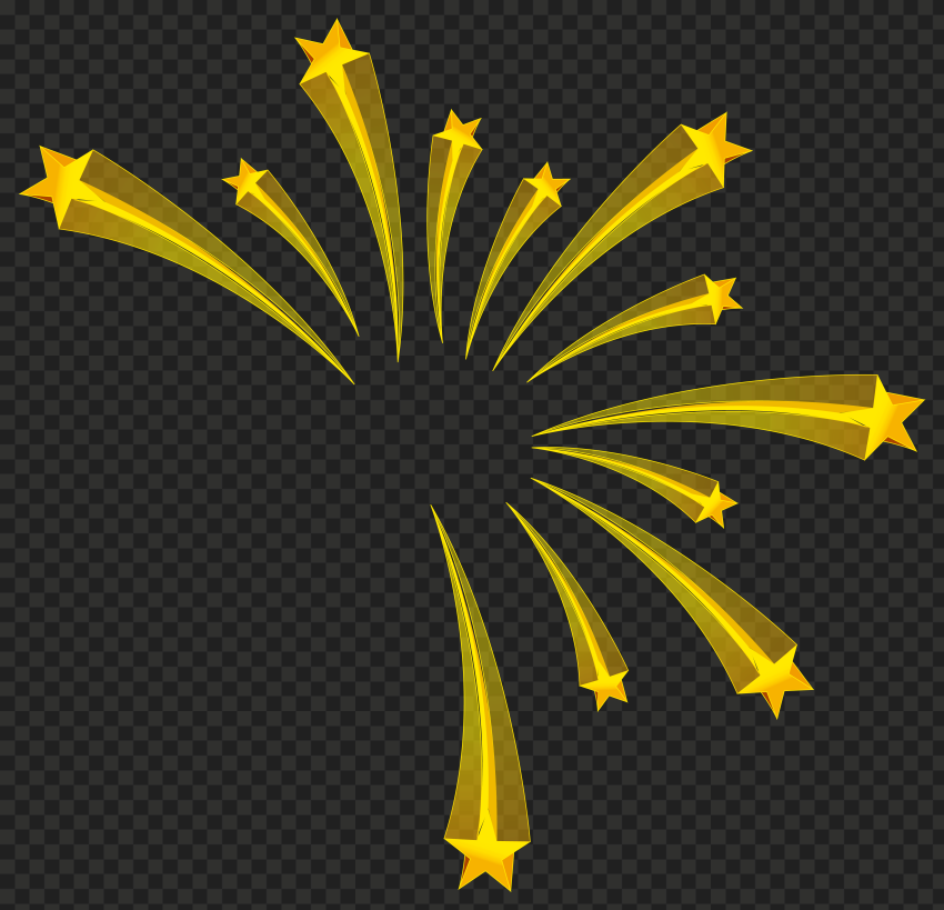 Yellow Star Splash Splashing Effect HD PNG | Citypng