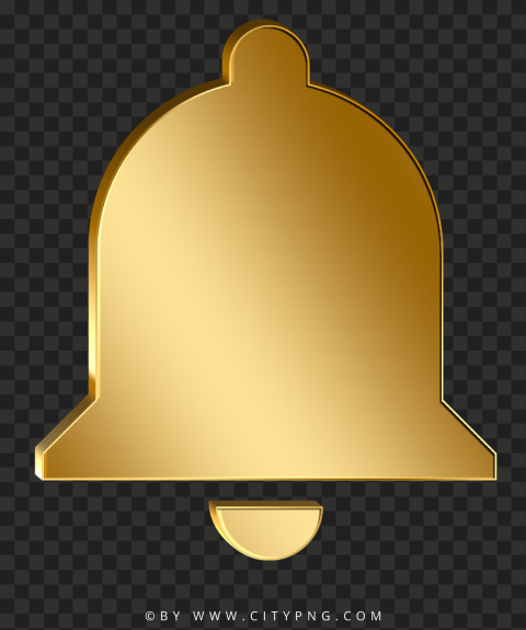 Youtube Gold Bell Notification Icon PNG IMG | Citypng