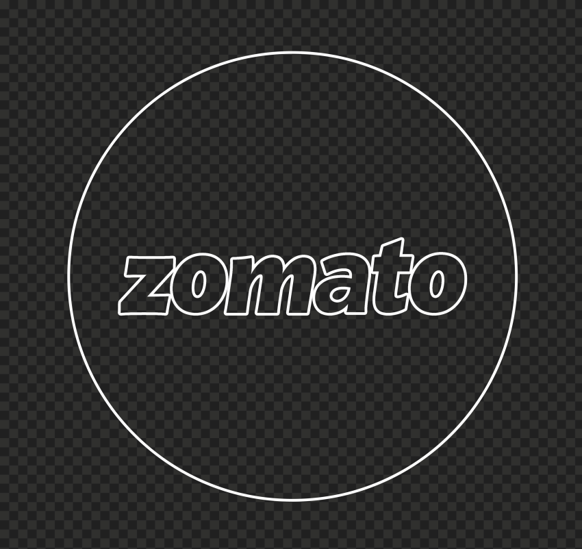 Zomato Outline White Logo Icon | Citypng