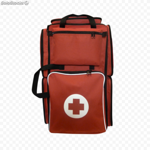 Red Rescue Medical Emergency First Aid Kit Bag | Citypng