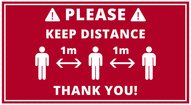 Please Keep Your Distance 3ft Safety Free Signage | Citypng