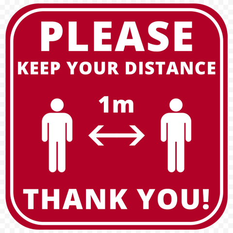 Printable Please Keep Your Distanc 3feet Free Sign | Citypng
