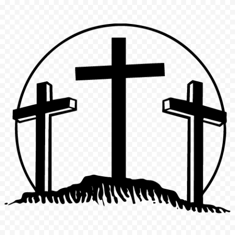 Three Crosses Icon Christian Calvary Cross Vector | Citypng