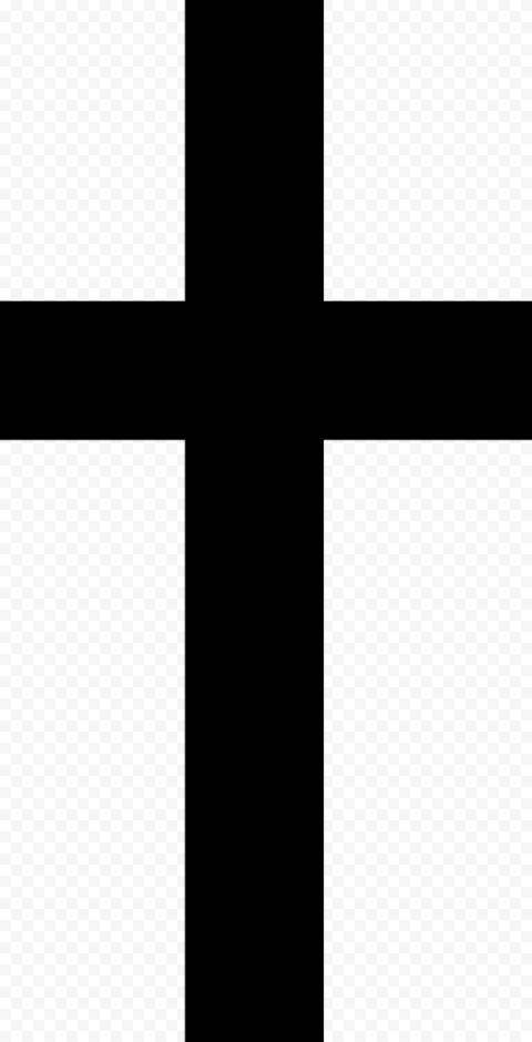Simple Outline Cross Christianity Symbol Icon | Citypng