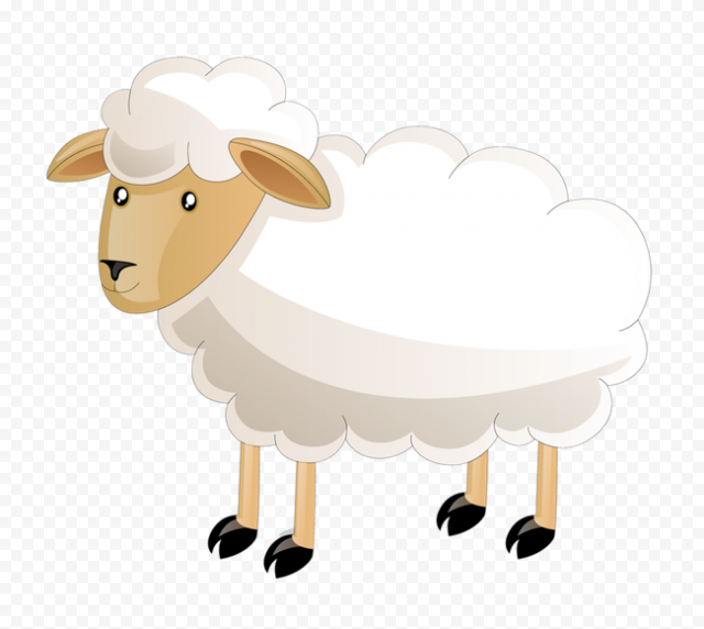 Transparent HD Sheep Cartoon Illustration | Citypng