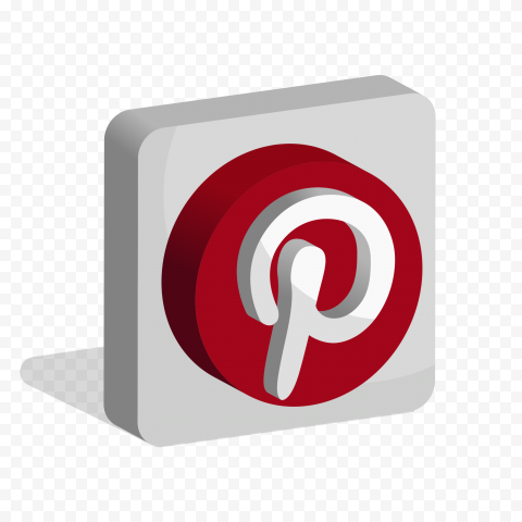 Square Red Flat Pinterest App Icon | Citypng
