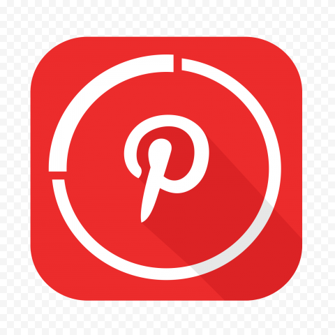 White Round Outline Pinterest Logo Icon | Citypng