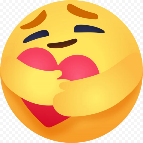Facebook Care React Emoji Face Hold Red Heart | Citypng