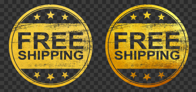 White Worldwide Free Shipping Stamp | Citypng