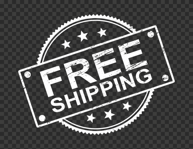 White Worldwide Free Shipping Stamp | Citypng