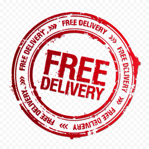 Blue Free Delivery Round Stamp | Citypng