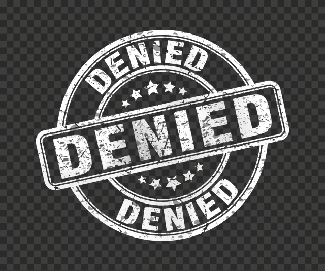 Denied Round Red Stamp Icon | Citypng