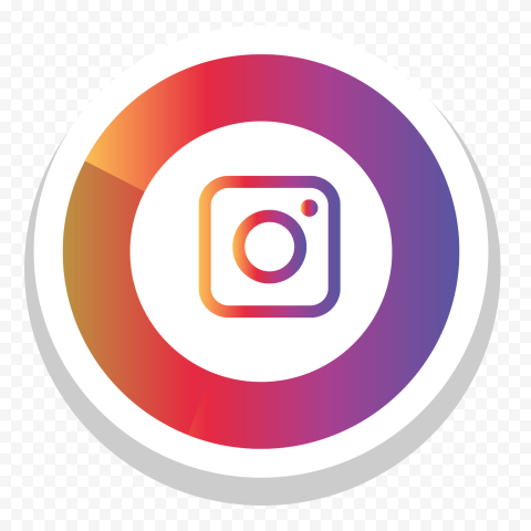 Round Instagram Social Media Triangle Pixel Icon | Citypng