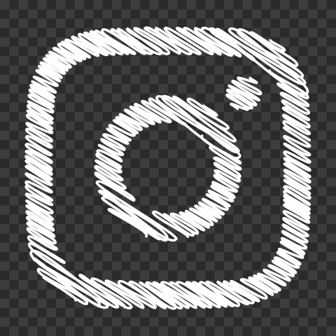 HD White Outline Round Instagram Logo Icon PNG | Citypng