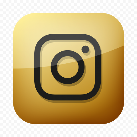 Luxury Round Golden Yellow Instagram Logo Icon | Citypng