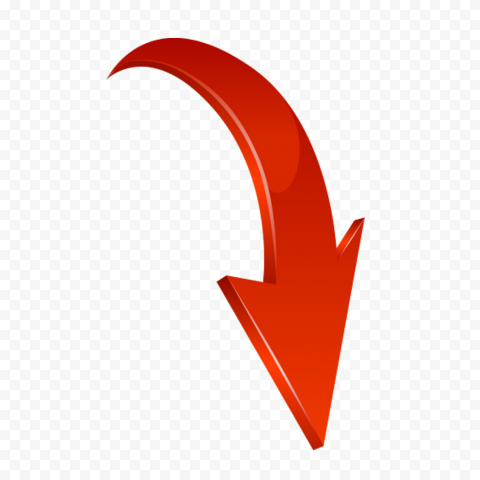 Red 3D Arrow Point Lower Right Corner | Citypng
