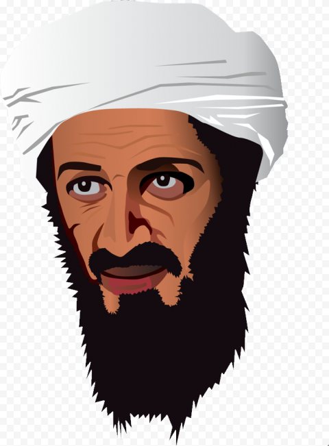 Osama Bin Laden Head Outline Hand Drawing | Citypng