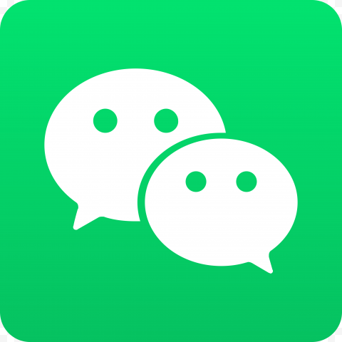 White Outline WeChat Round Logo Icon | Citypng