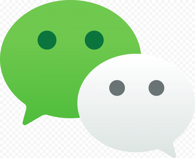 White Outline WeChat Round Logo Icon | Citypng