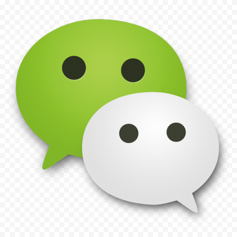 Black & White WeChat Circular Round Logo Icon | Citypng