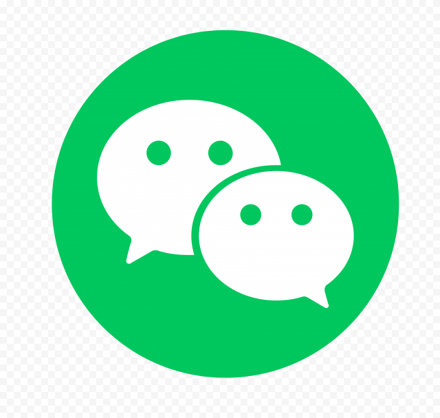 Round Black & White WeChat App Logo Icon | Citypng