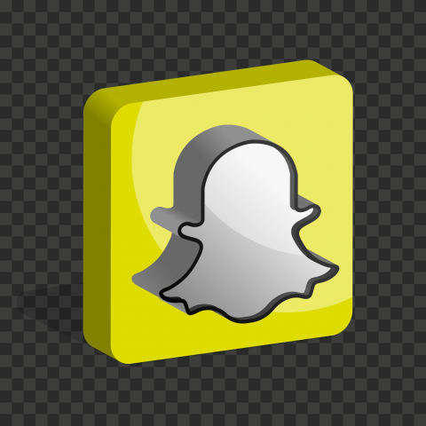 3D Snapchat Square App Logo Icon PNG Image | Citypng