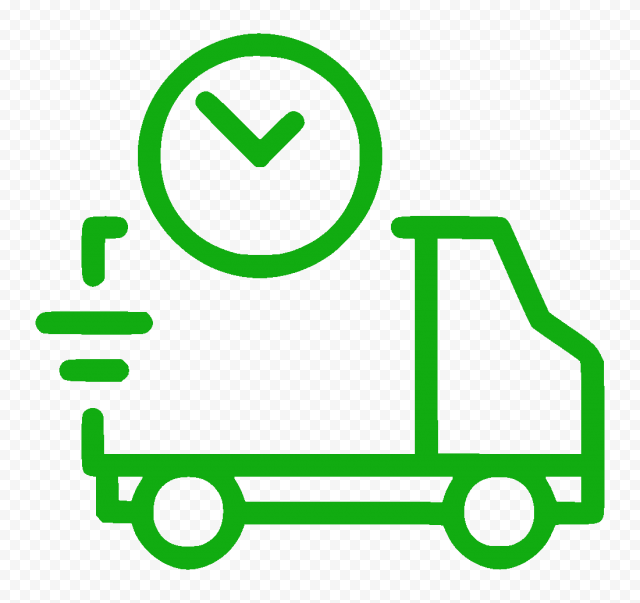 Fast Delivery Shipping Car Truck Green Icon PNG | Citypng