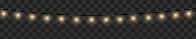 HD Hanging Holiday Light String Transparent PNG | Citypng