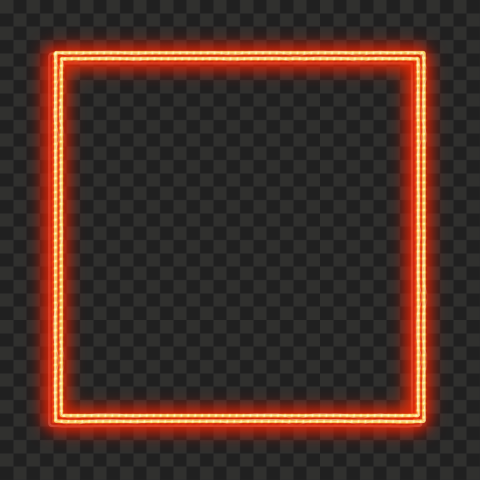 HD Green Neon Square Frame Border PNG | Citypng