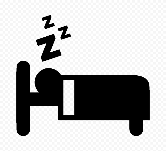 HD Sleeping Night Bed White Icon PNG | Citypng