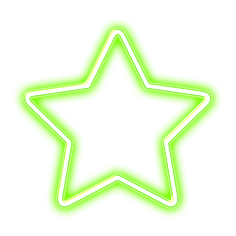 HD Purple & Blue Neon Star PNG | Citypng