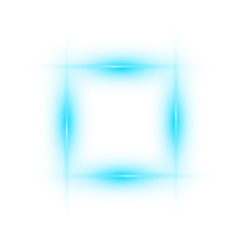 Glowing Blurry Square Green Frame PNG | Citypng