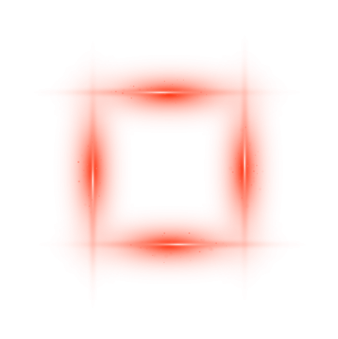 Yellow Glowing Light Effect Square Frame FREE PNG | Citypng