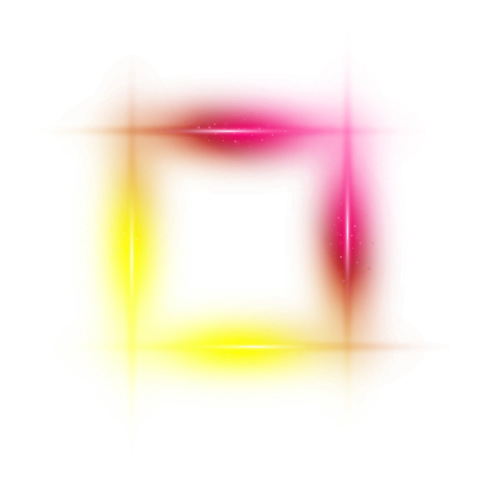 Blue & Pink Glowing Square Frame HD PNG | Citypng