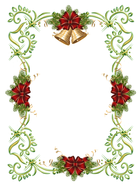 Square Decorated Christmas Frame HD PNG | Citypng