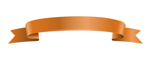 HD Orange Ribbon Banner Illustration PNG | Citypng