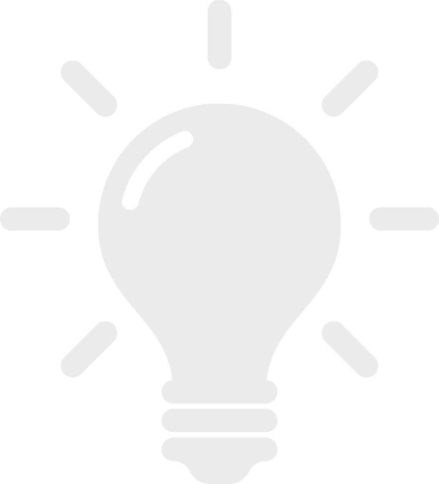 HD Creative White Light Bulb Idea Icon Clipart PNG | Citypng