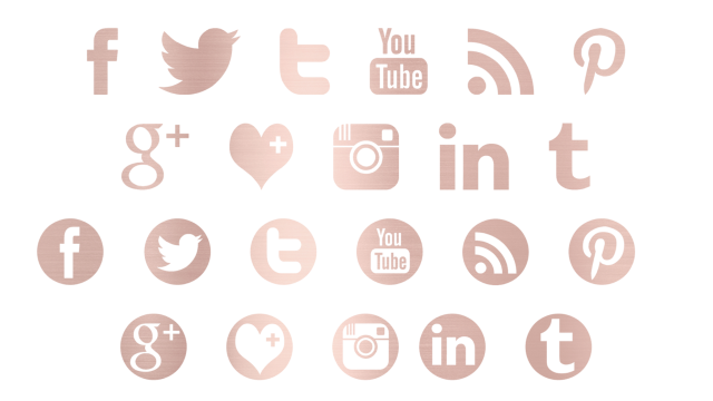Download Social Media Blue Square Icons PNG | Citypng