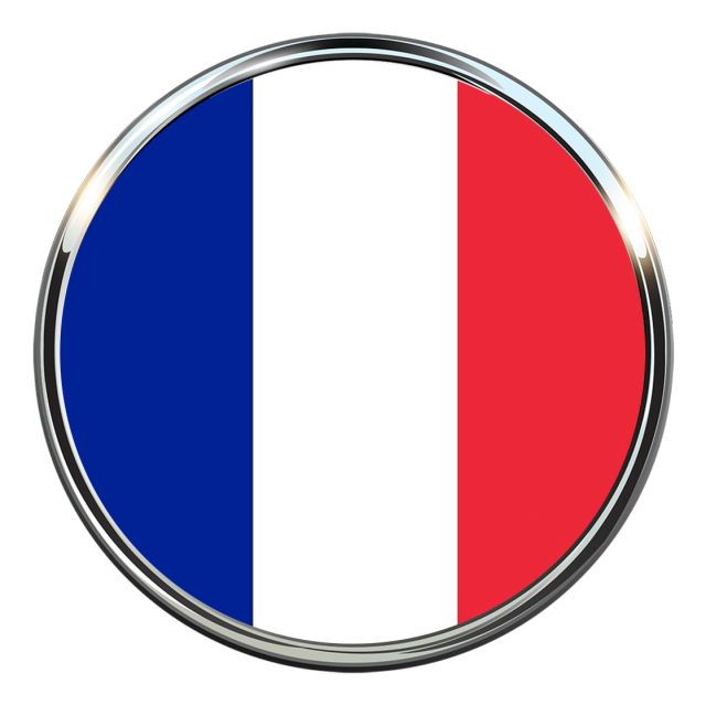 France Flag Round Badge Illustration PNG | Citypng
