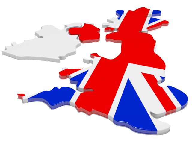 United Kingdom 3D Map Flag FREE PNG | Citypng