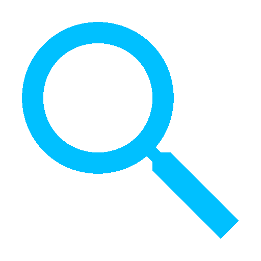 Blue Search Icon Transparent Background