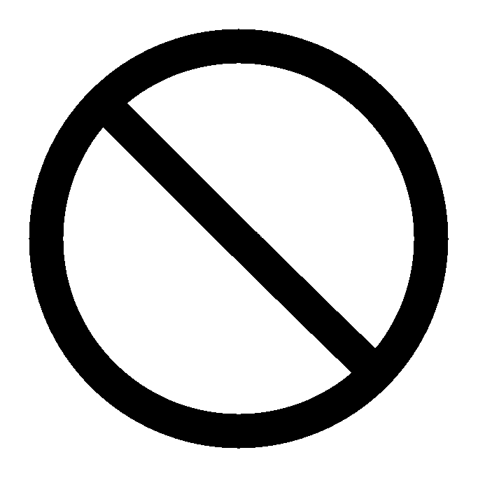 No Symbol Transparent Black