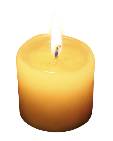 HD Realistic Burning Candle In A Vintage Holder PNG | Citypng