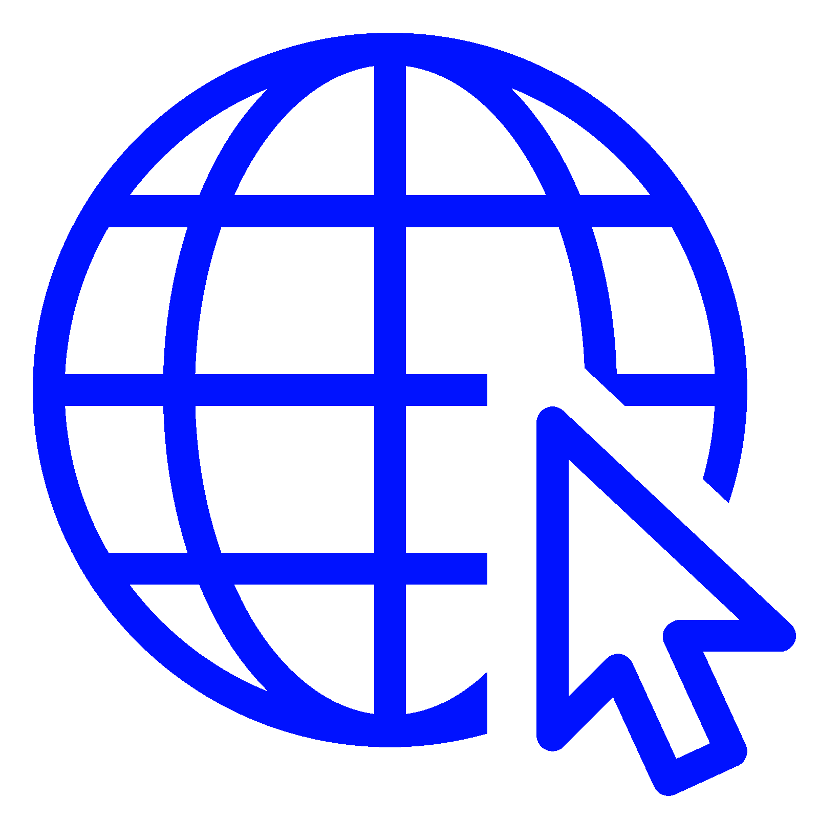 Internet Globe White Icon Download PNG | Citypng