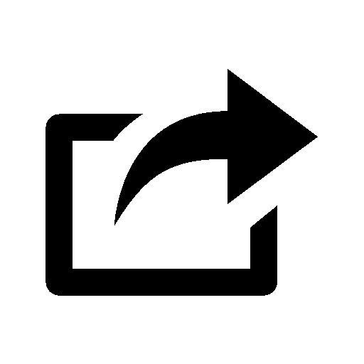 Share Black Icon Symbol Transparent PNG | Citypng