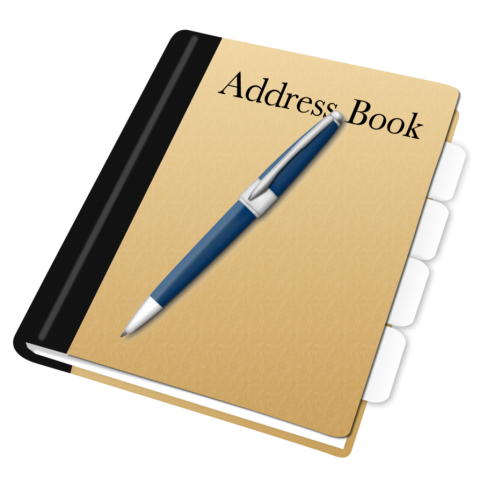 Contacts Address Book Black Icon Download PNG | Citypng