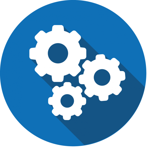 HD Gears Settings White Icon Transparent PNG | Citypng