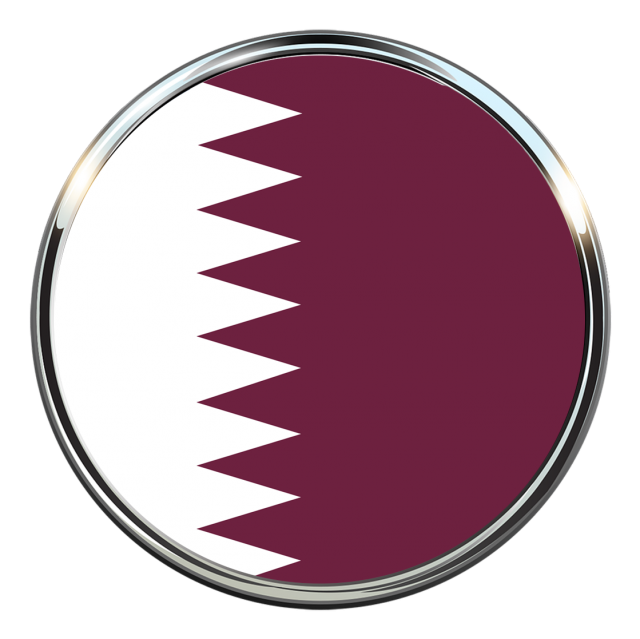 PNG Round Glossy Qatar Flag Button Icon | Citypng